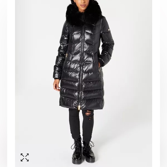 1 Madison | Jackets & Coats | Nwt Madison Luxe Foxfur Down Puffer ...